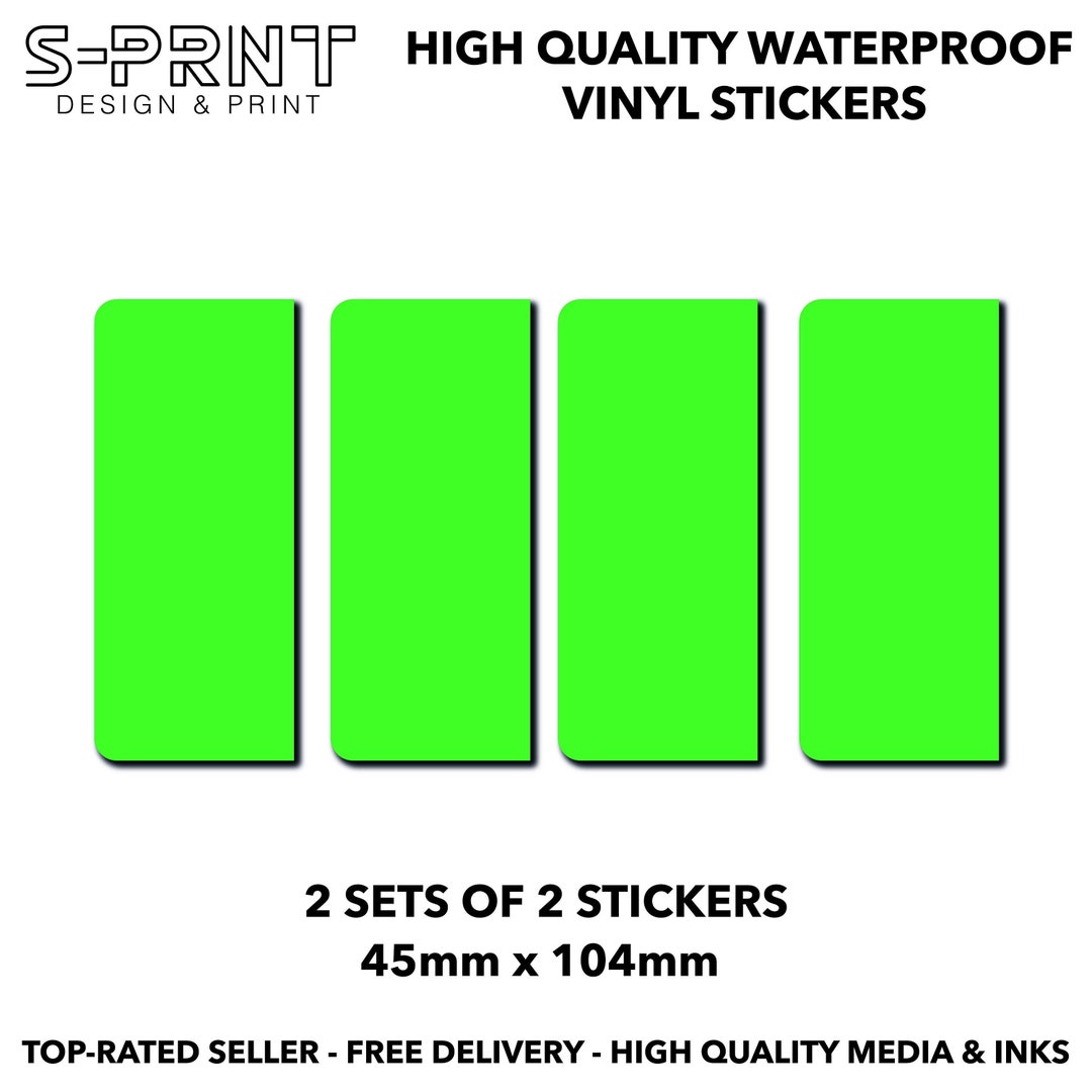 UK Green EV Electric Car Number Plate Sticker 2 Sets 4 - Etsy