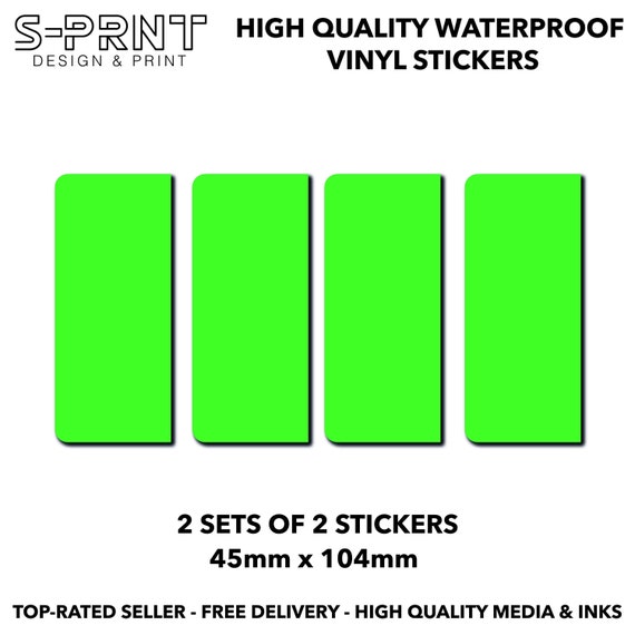 UK Green EV Electric Car Number Plate Sticker 2 Sets 4 - Etsy