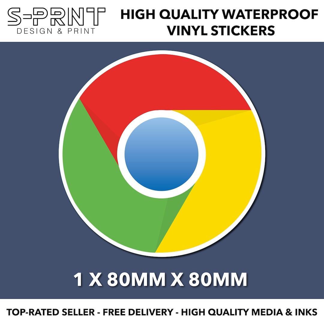 Chrome Google Logo Sticker Self Adhesive Vinyl 1 X 80mm S390 - Etsy