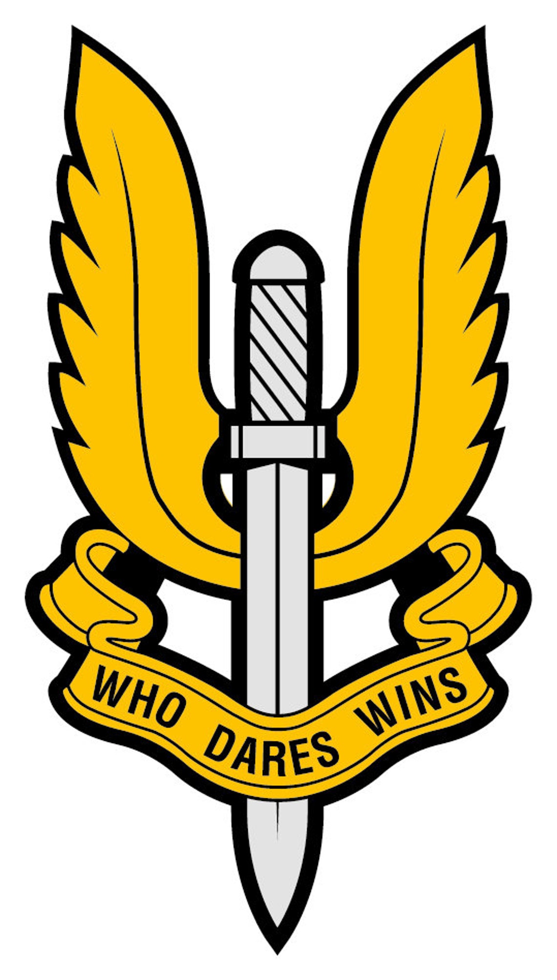 SAS Badge Logo Vinyl sticker Army combat soldier sas UK GB | Etsy