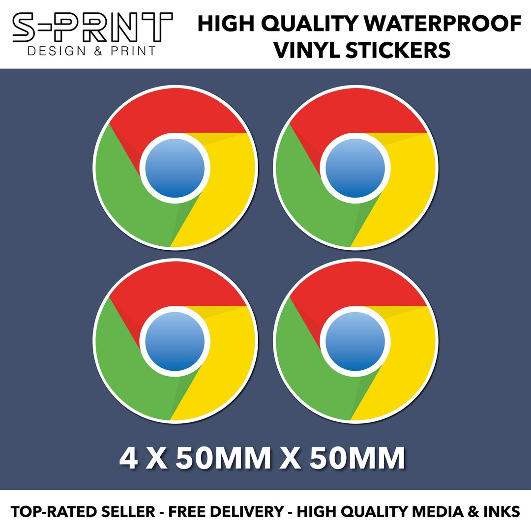 Chrome Google Logo Sticker Self Adhesive Vinyl 4 X 50mm S391 - Etsy