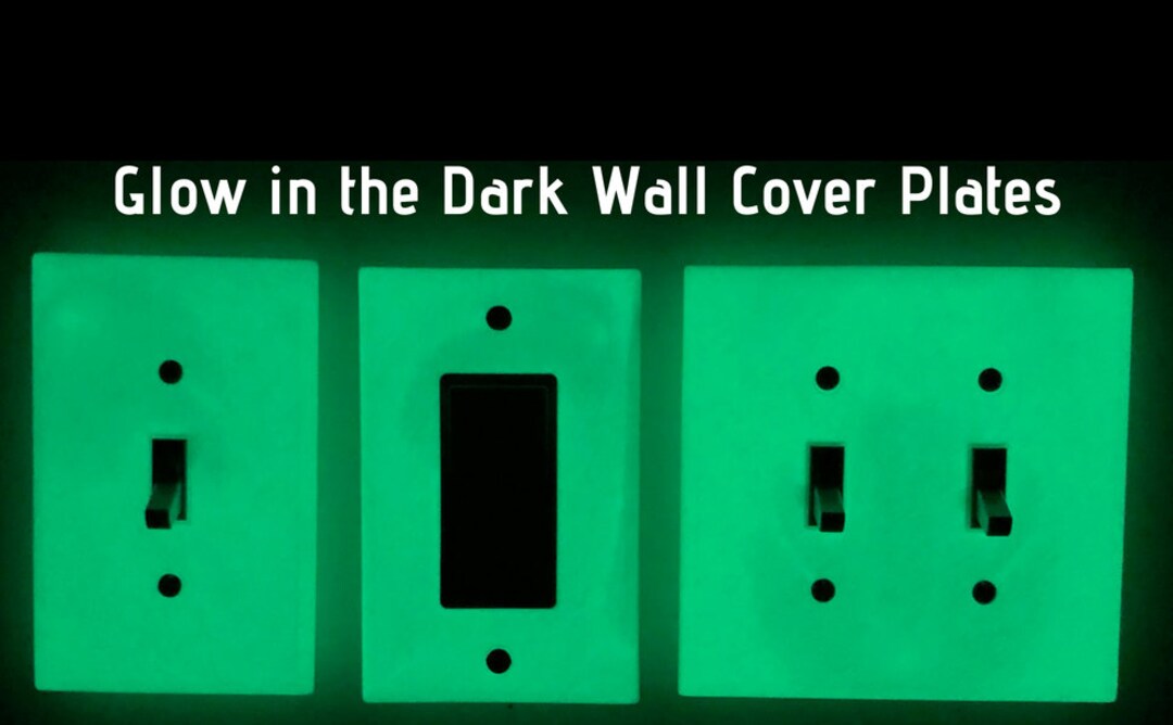 Glow in the Dark Light Switch Cover Customizable Choose Your Style - Etsy