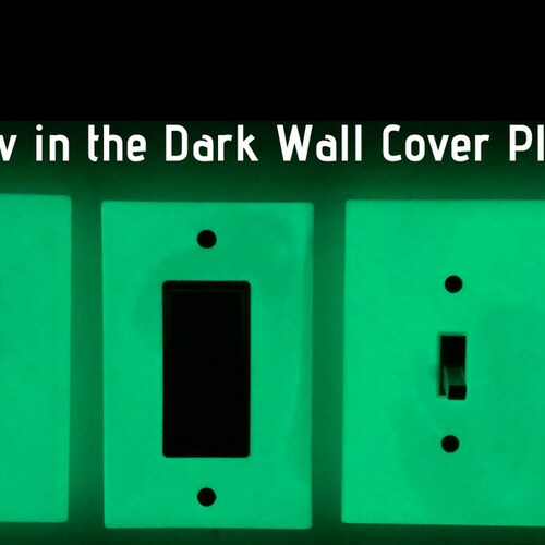 Glow in the Dark Light Switch Cover Customizable Choose Your | Etsy