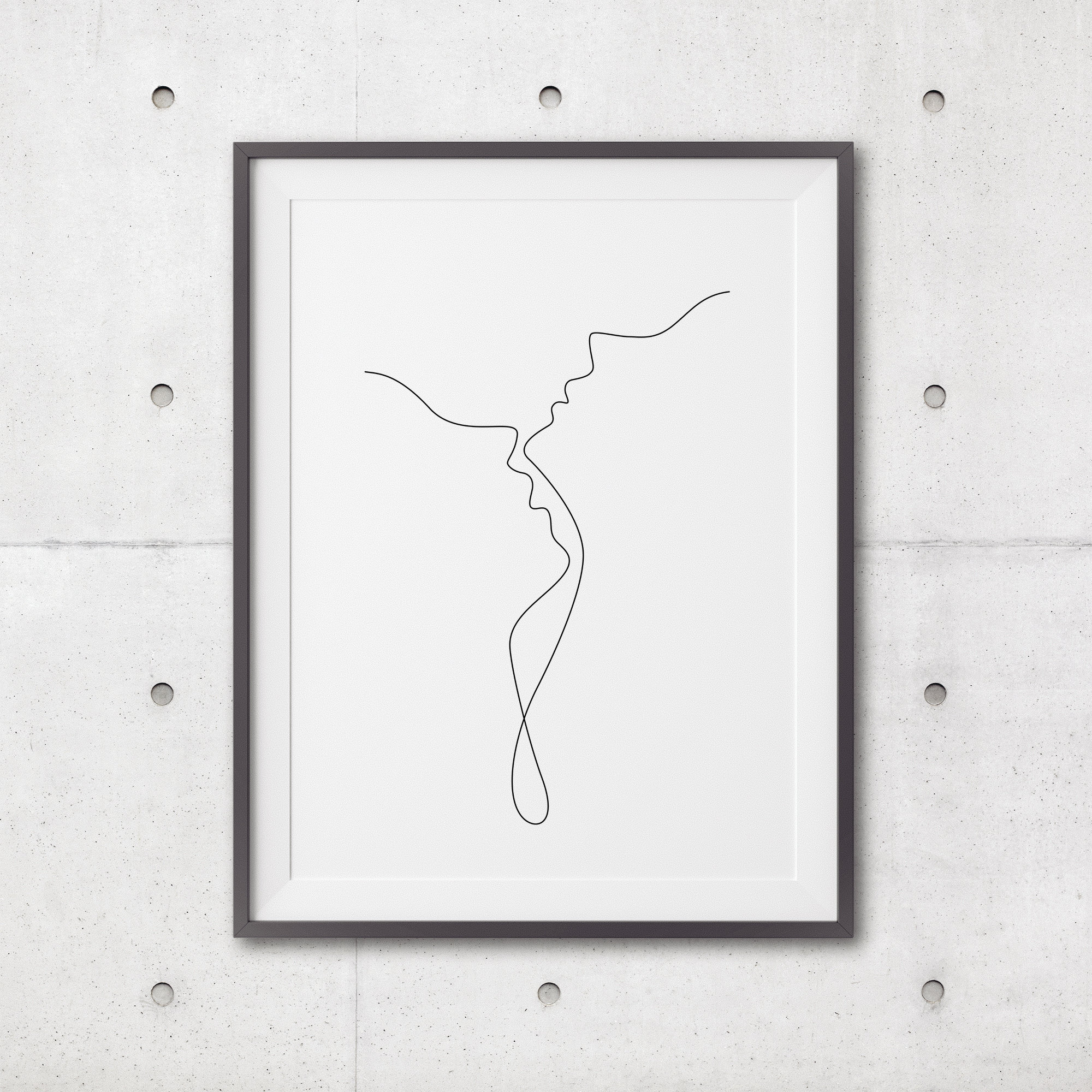 Abstract Couple Line Art Prints, Couple One Line Art, Body Couple One ...