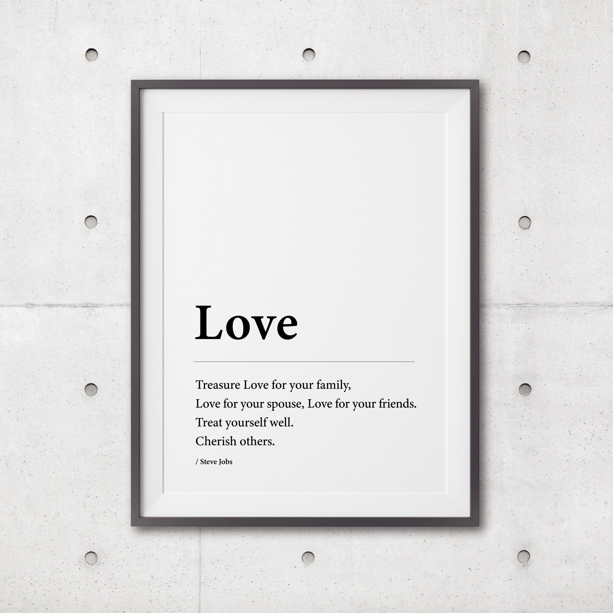Love Definition Print, Love Quote Print, Love Wall Art, Love Typography ...