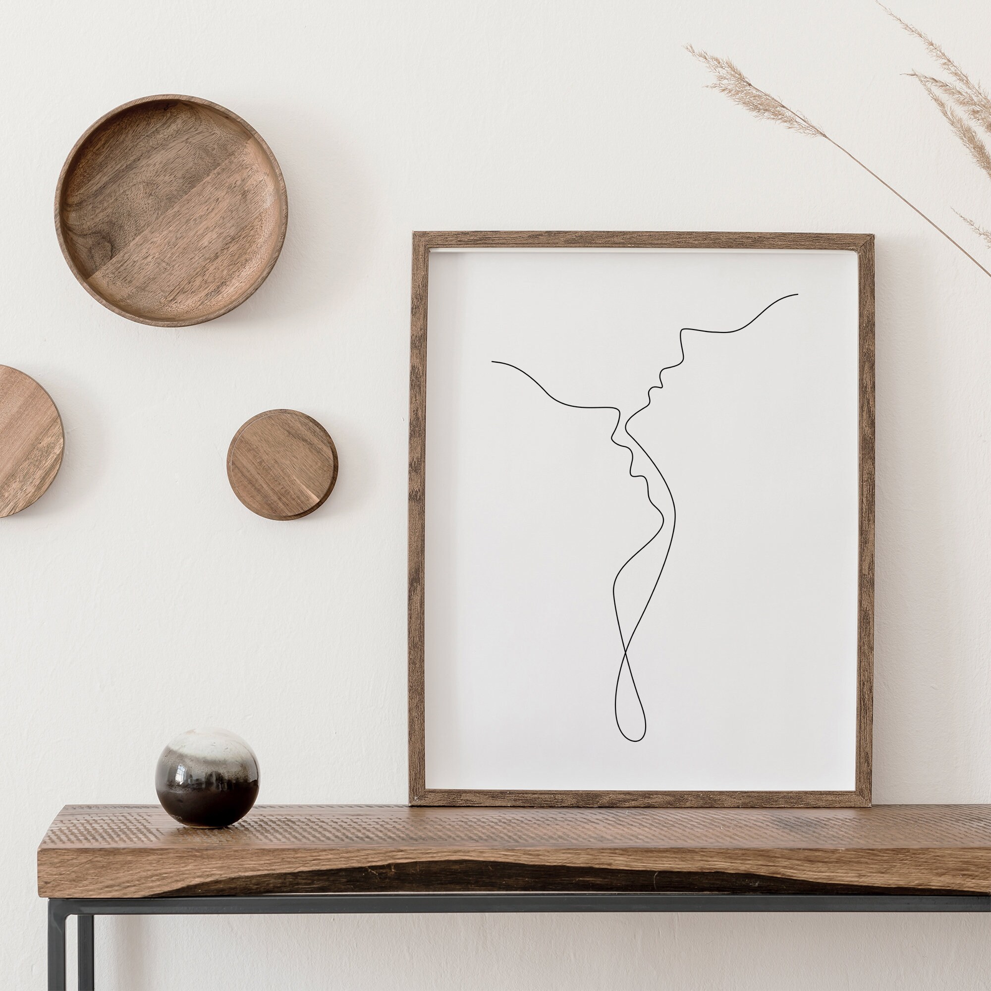 Abstract Couple Line Art Prints, Couple One Line Art, Body Couple One ...