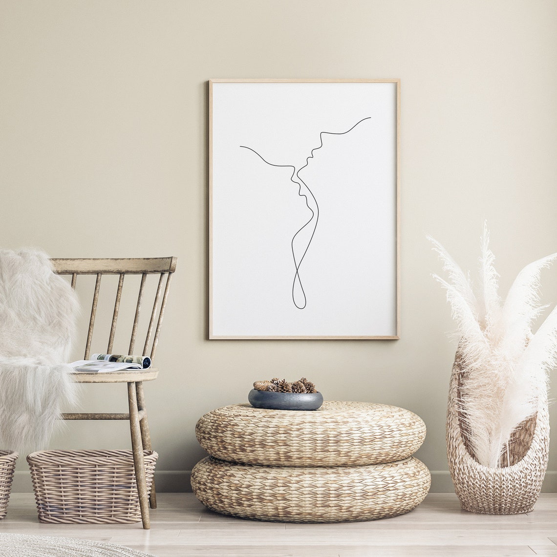 Abstract Couple Line Art Prints, Couple One Line Art, Body Couple One ...