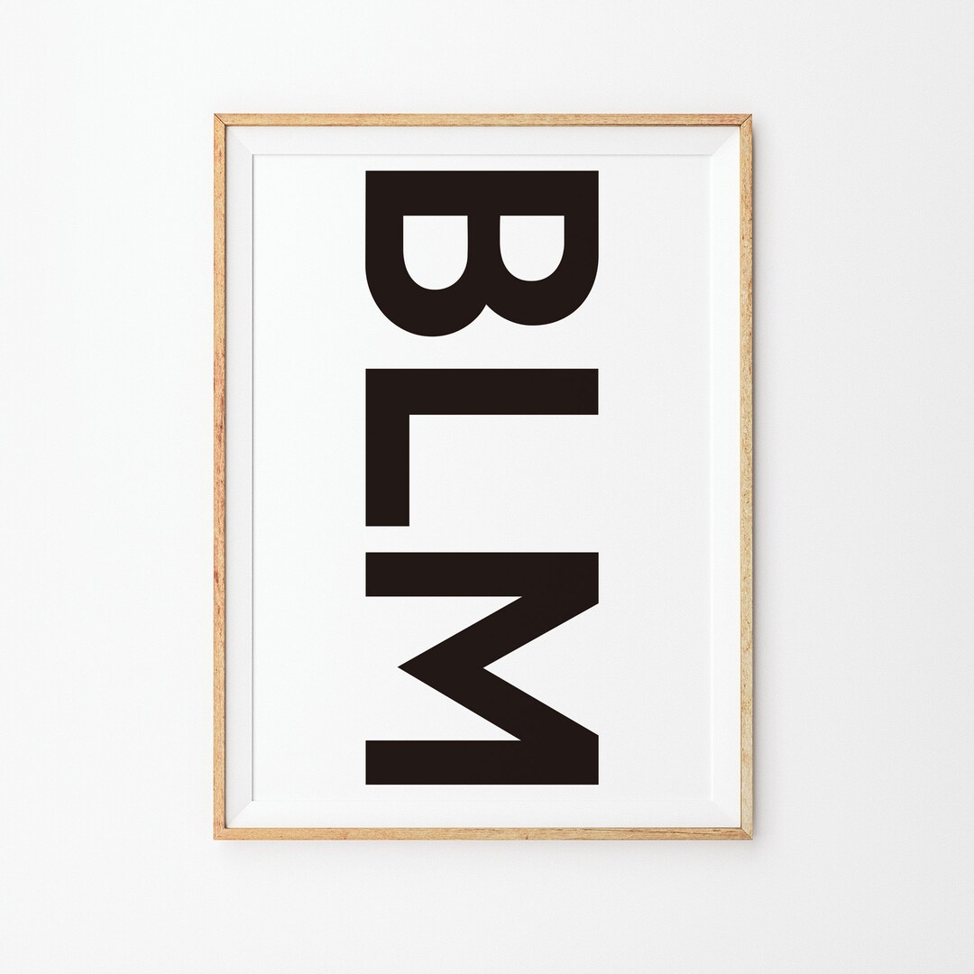 Black Lives Matter Printable Art, Anti Racism Poster, Stop Racism Wall ...