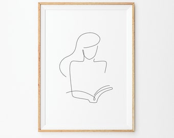 Book Line Art - Etsy