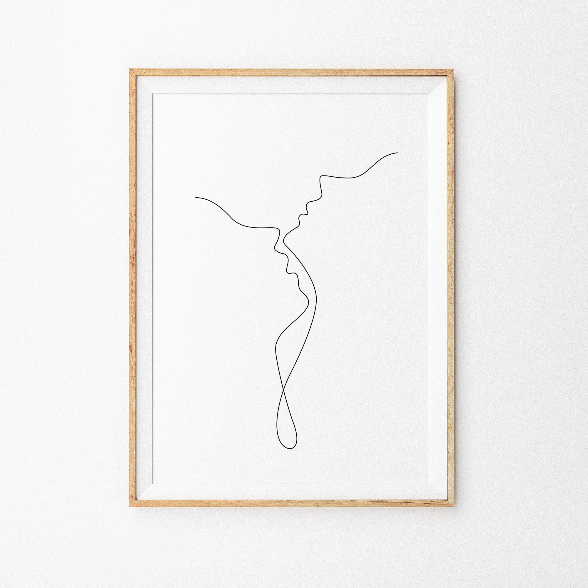 Abstract Couple Line Art Prints, Couple One Line Art, Body Couple One ...