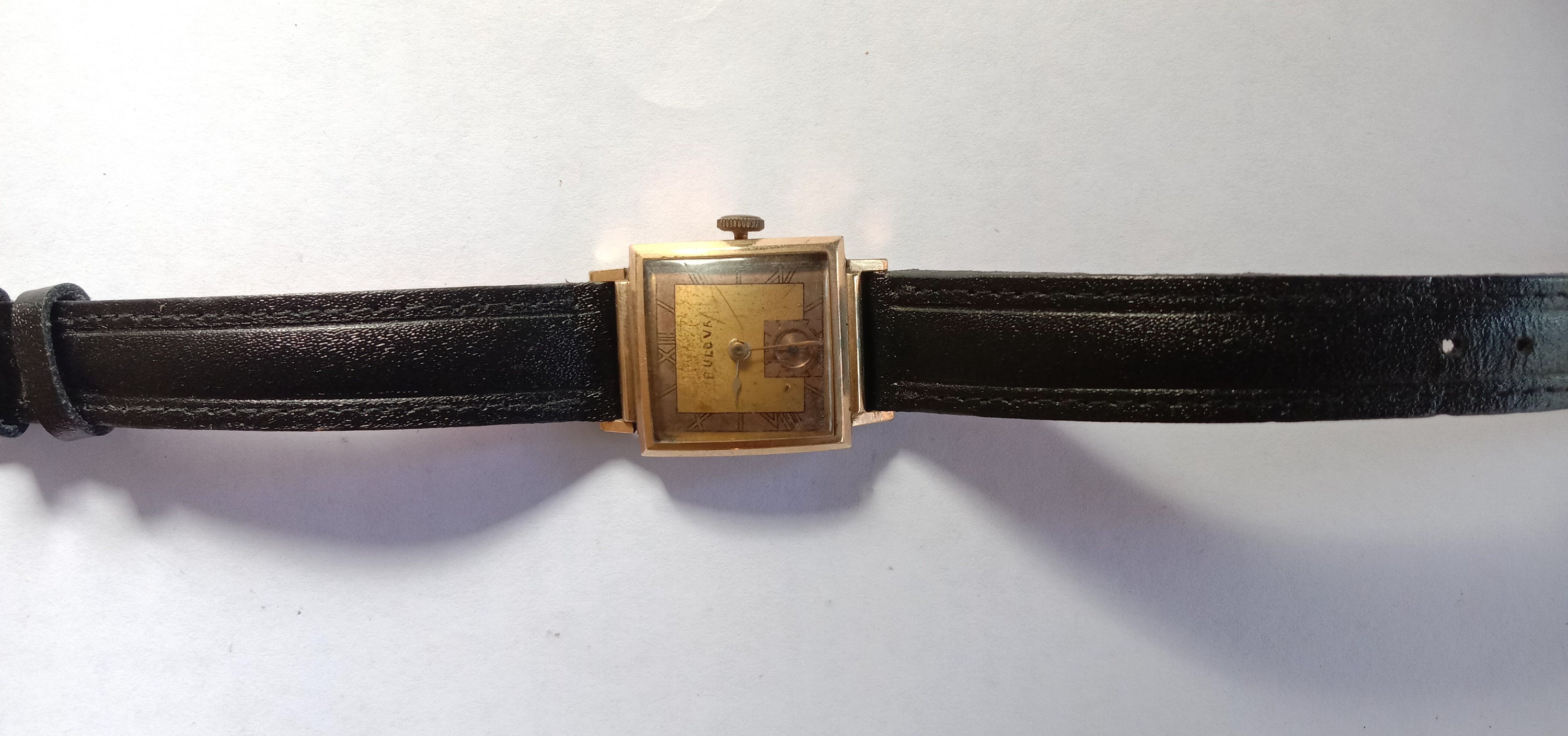 Vintage Bulova tank Watch. WW2 Period. Gold Plated Bezel. - Etsy UK