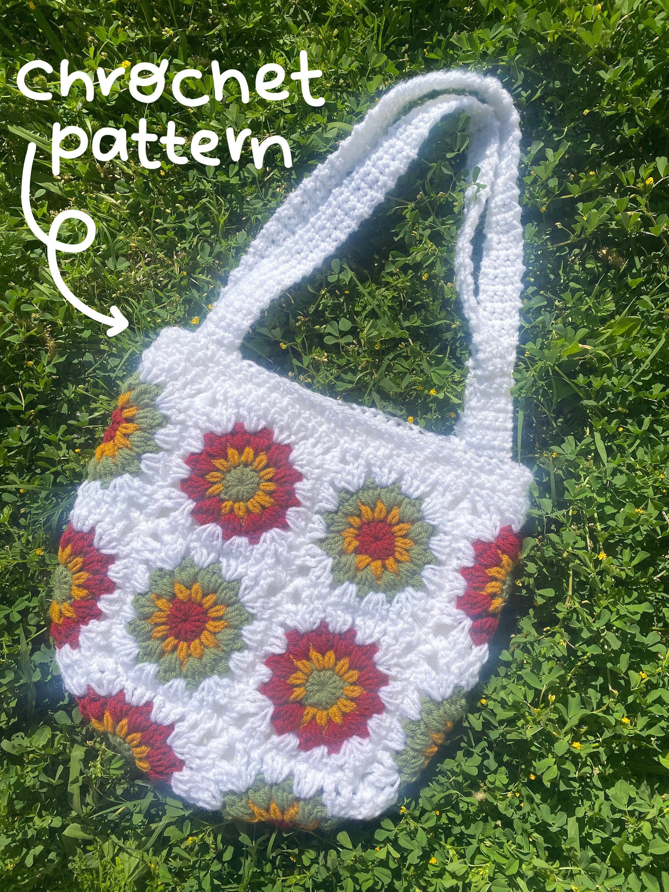 Starburst Granny Square Tote Bag PATTERN - Etsy