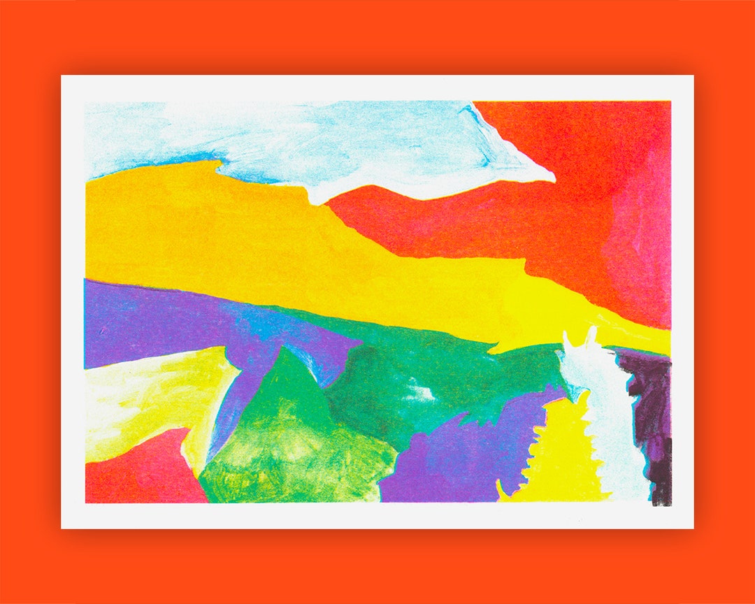 A5 Riso Print, 4 Risoprint Colors - Etsy