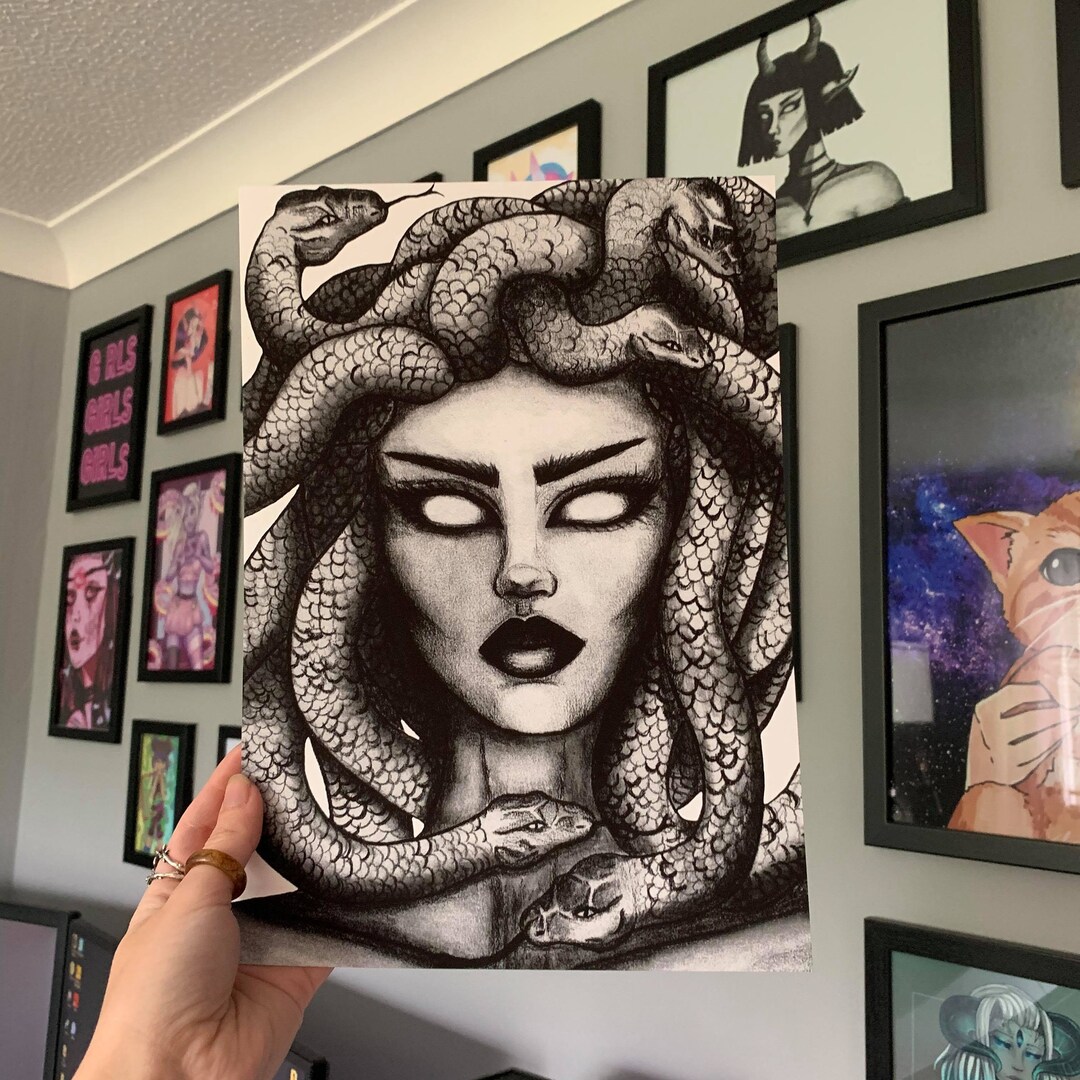 Medusa A4 PRINT - Etsy