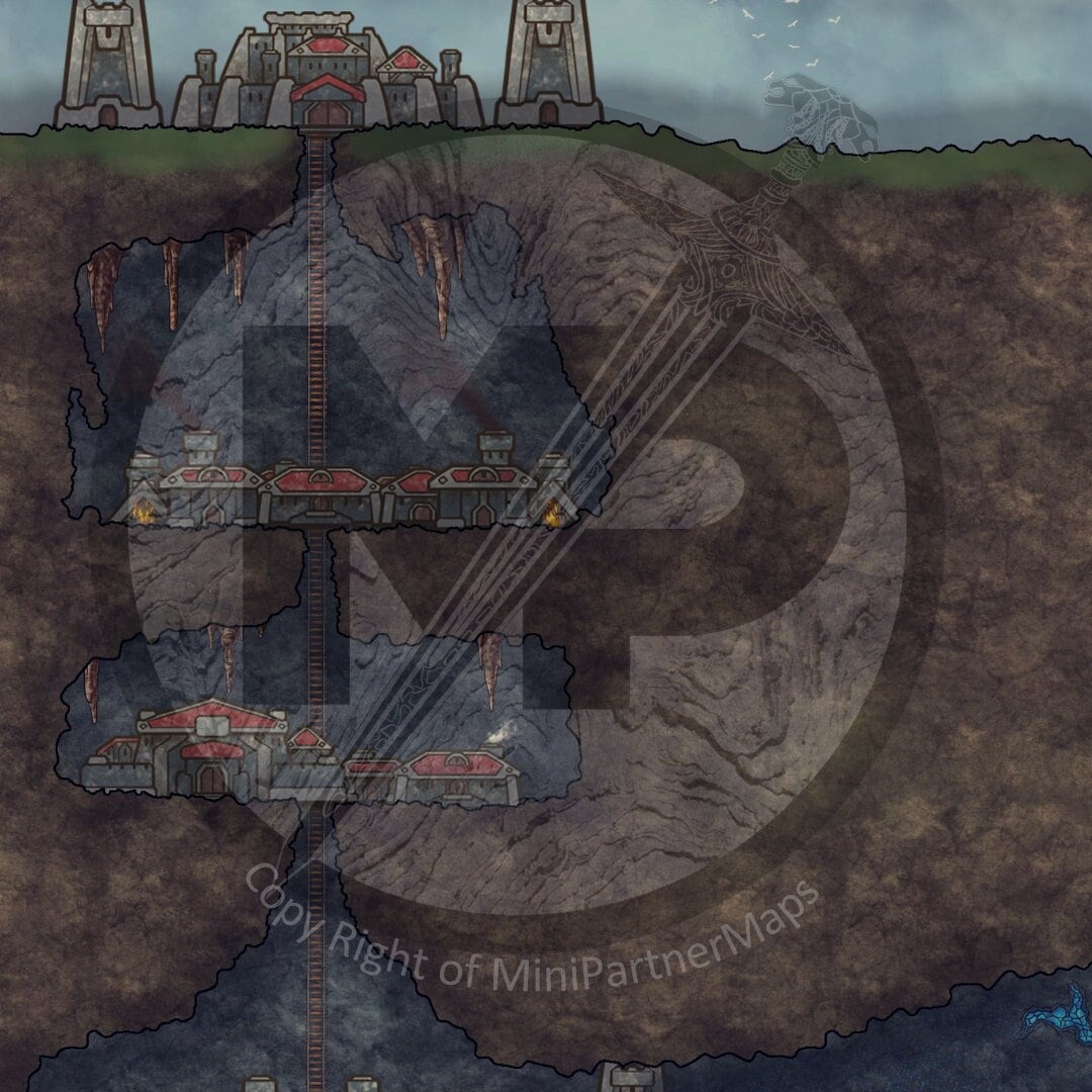 Dwarvern City Map Pack X11 Maps (digital) - Etsy