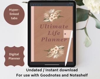 Digital Planner, Undated Planner, 2024 Planner, Goodnotes Compatible ...