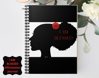 Black Woman Journal Black Girl Notebook I AM BLACK WOMAN | Etsy