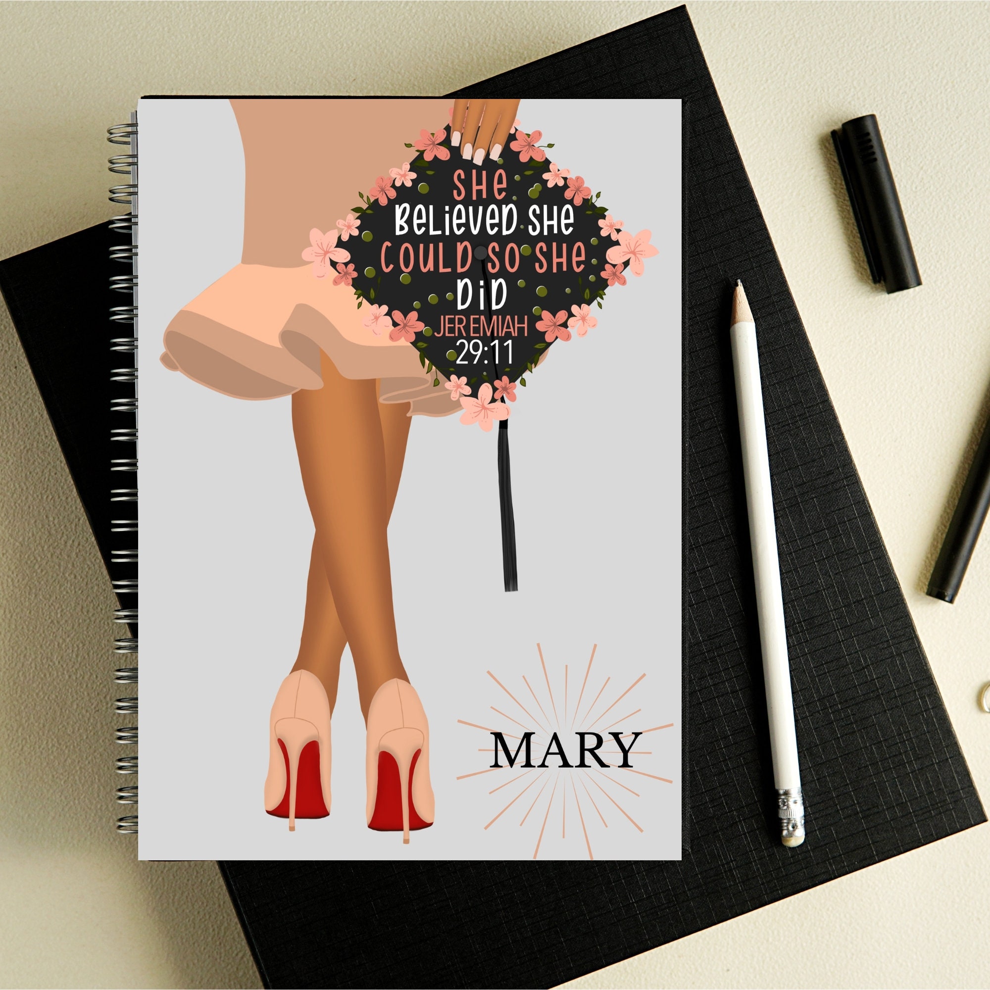 Custom Graduation Journal Graduation Gifts for Her Black - Etsy