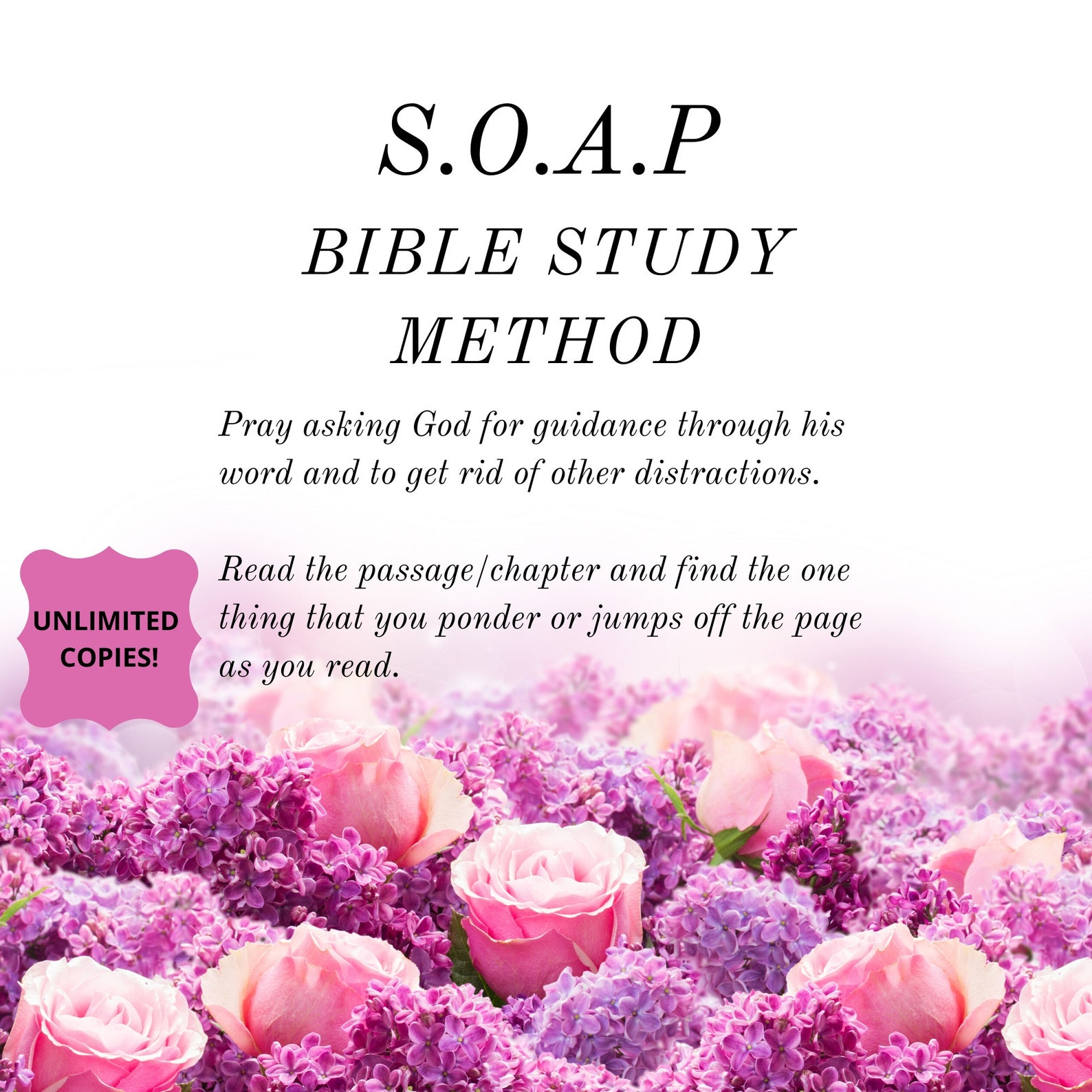 Prayer Journal Printable | SOAP Prayer Journal - Etsy