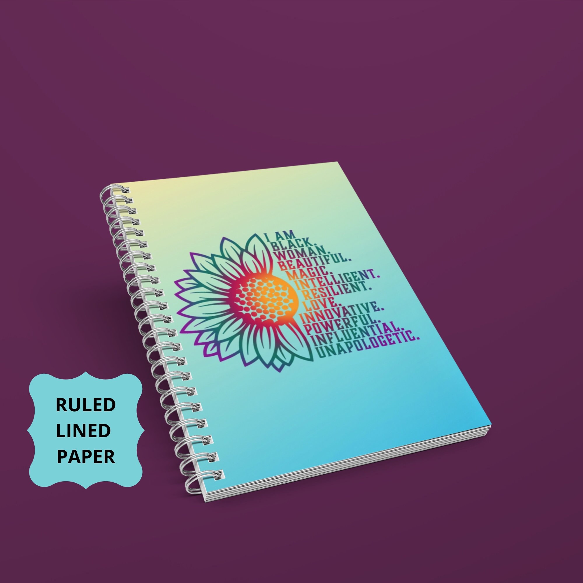 Black Woman Journal Black Girl Notebook I AM BLACK WOMAN - Etsy