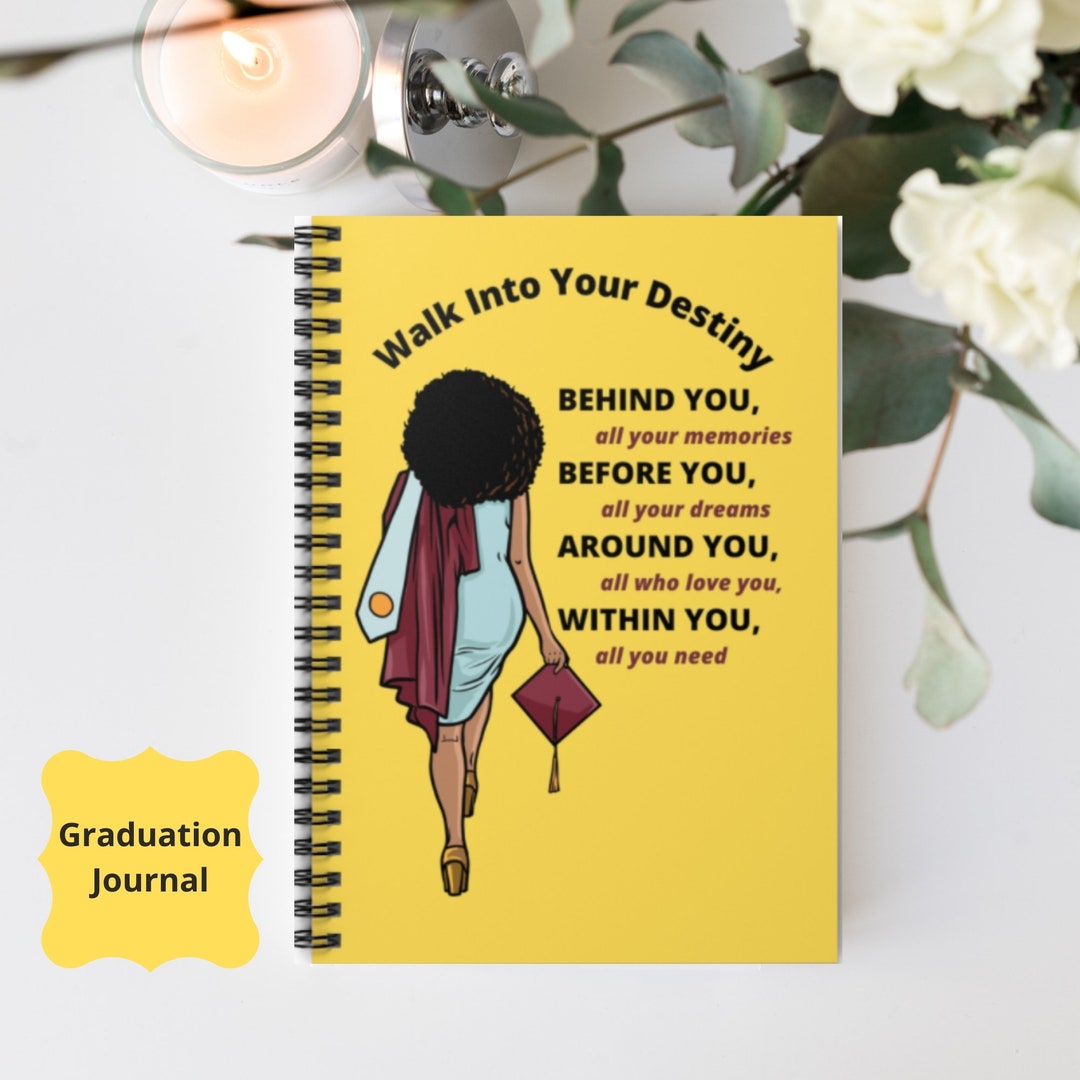 Graduation Journal | Graduation Gifts for Her | Black Girl Graduate - Etsy