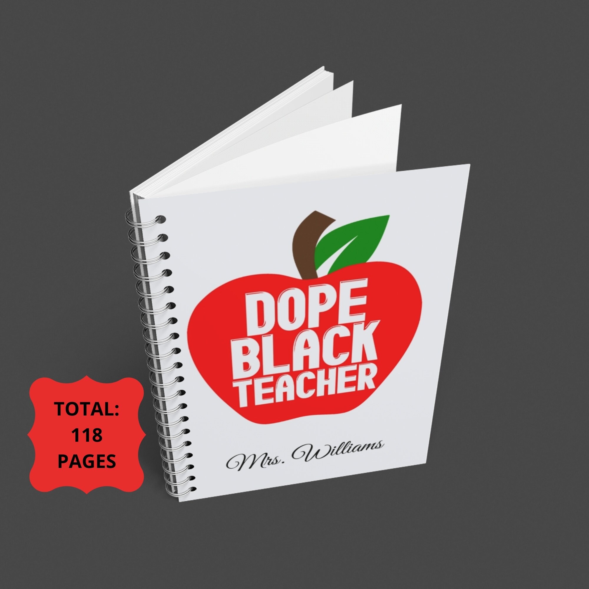 Dope Black Teacher Custom Notebook Order Today - Etsy