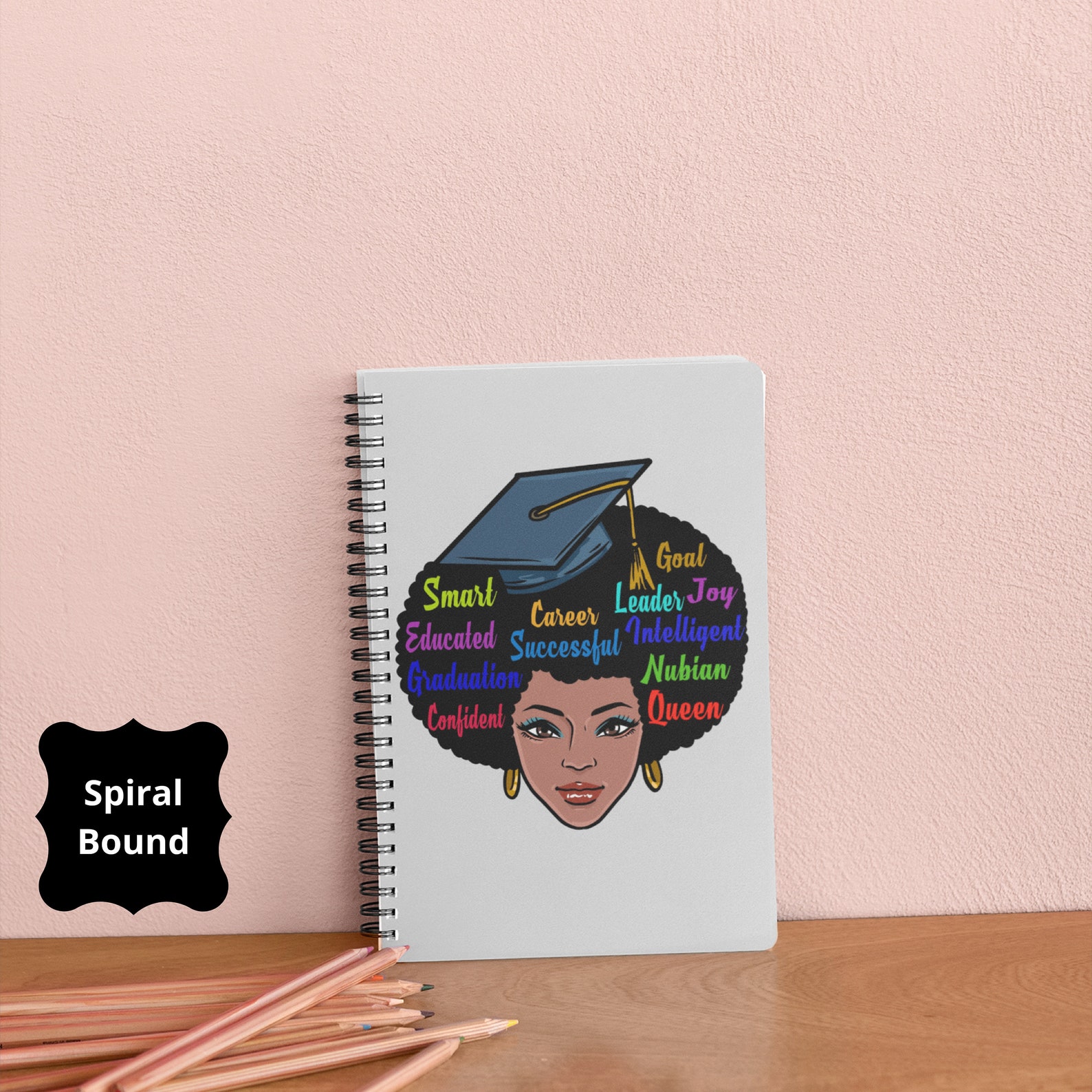 Graduation Journal Graduation Gifts for Her Black Girl Graduate - Etsy