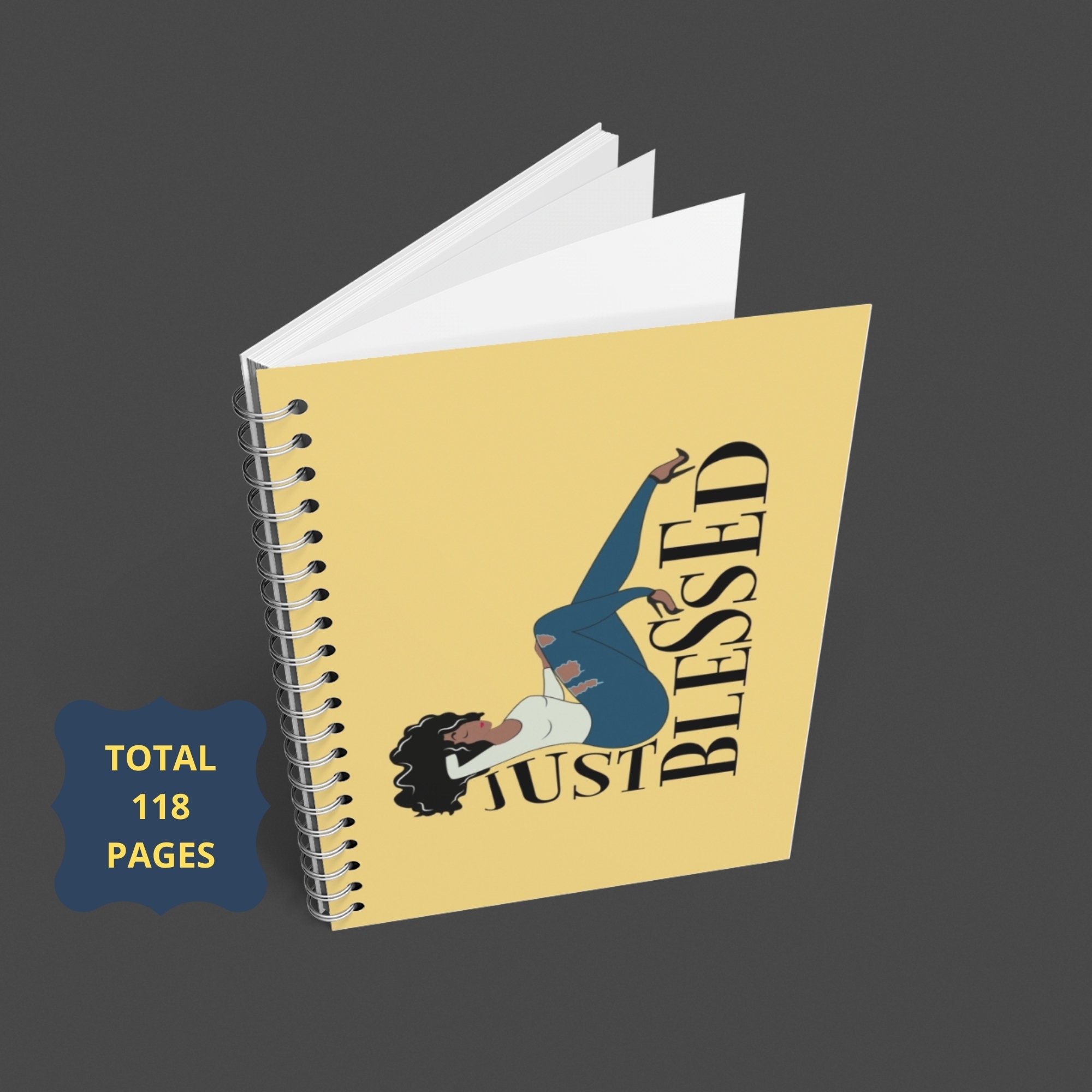 Black Woman Journal Just Blessed Order Today - Etsy