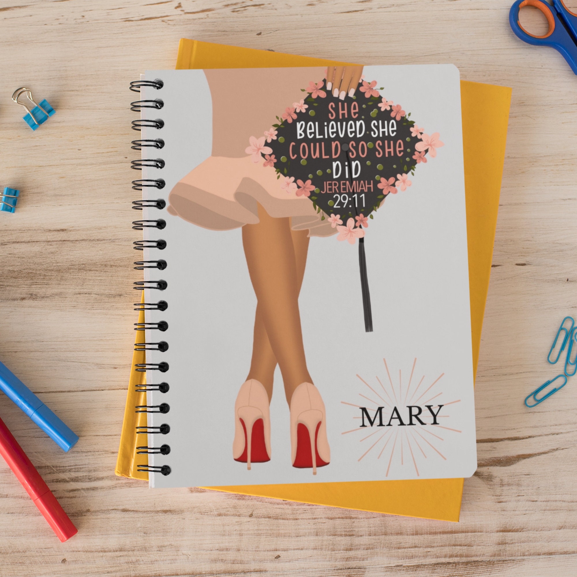 Custom Graduation Journal Graduation Gifts for Her Black Girl Graduate ...