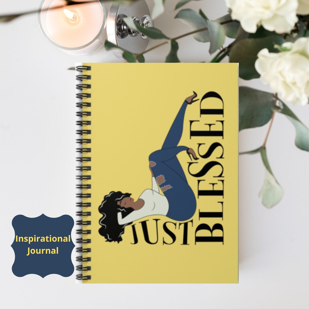 Black Woman Journal | Just Blessed | Order Today! - Etsy