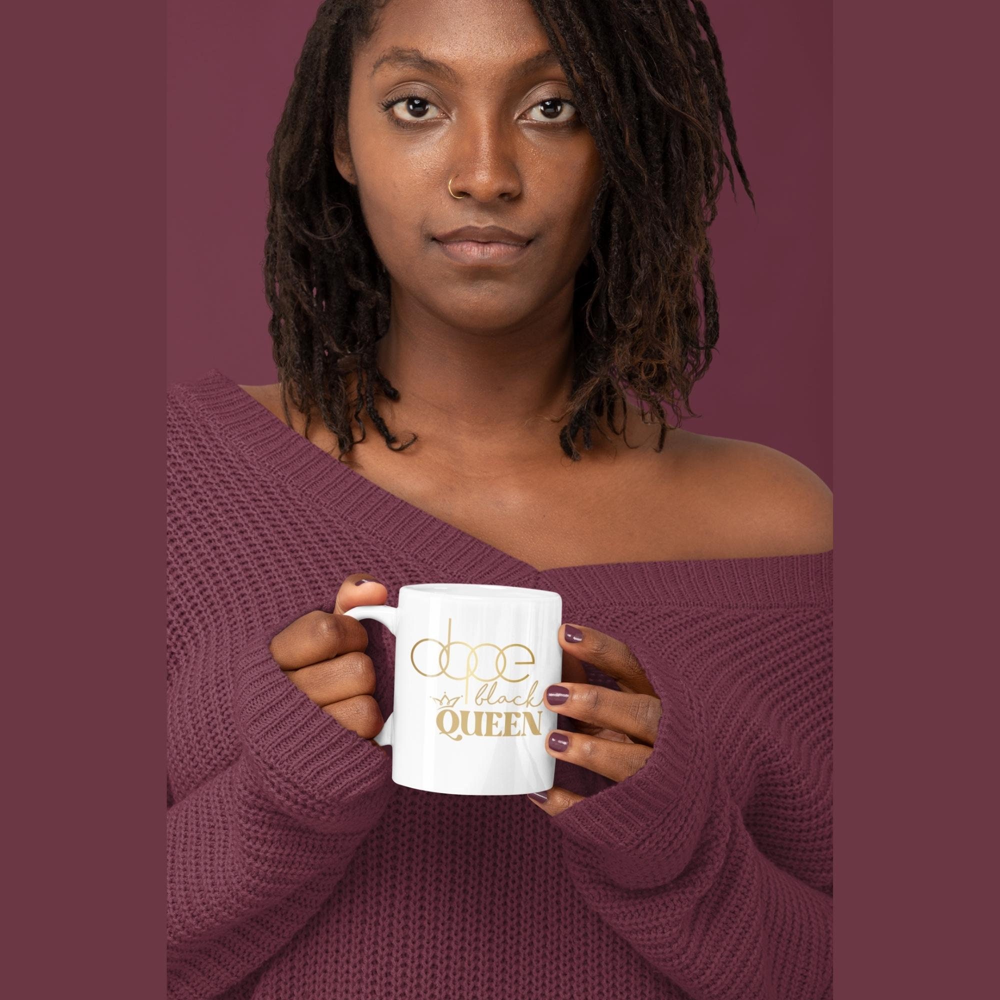 Dope Black Queen Black Girl Mug Boss Mug for Women Modern - Etsy