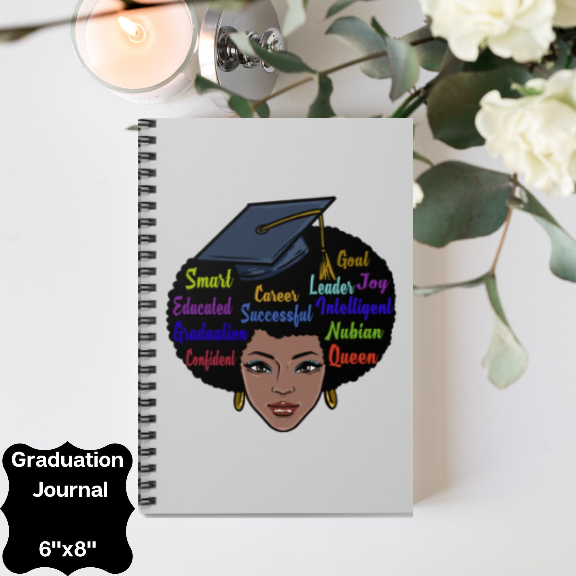 Graduation Journal Graduation Gifts for Her Black Girl Graduate - Etsy