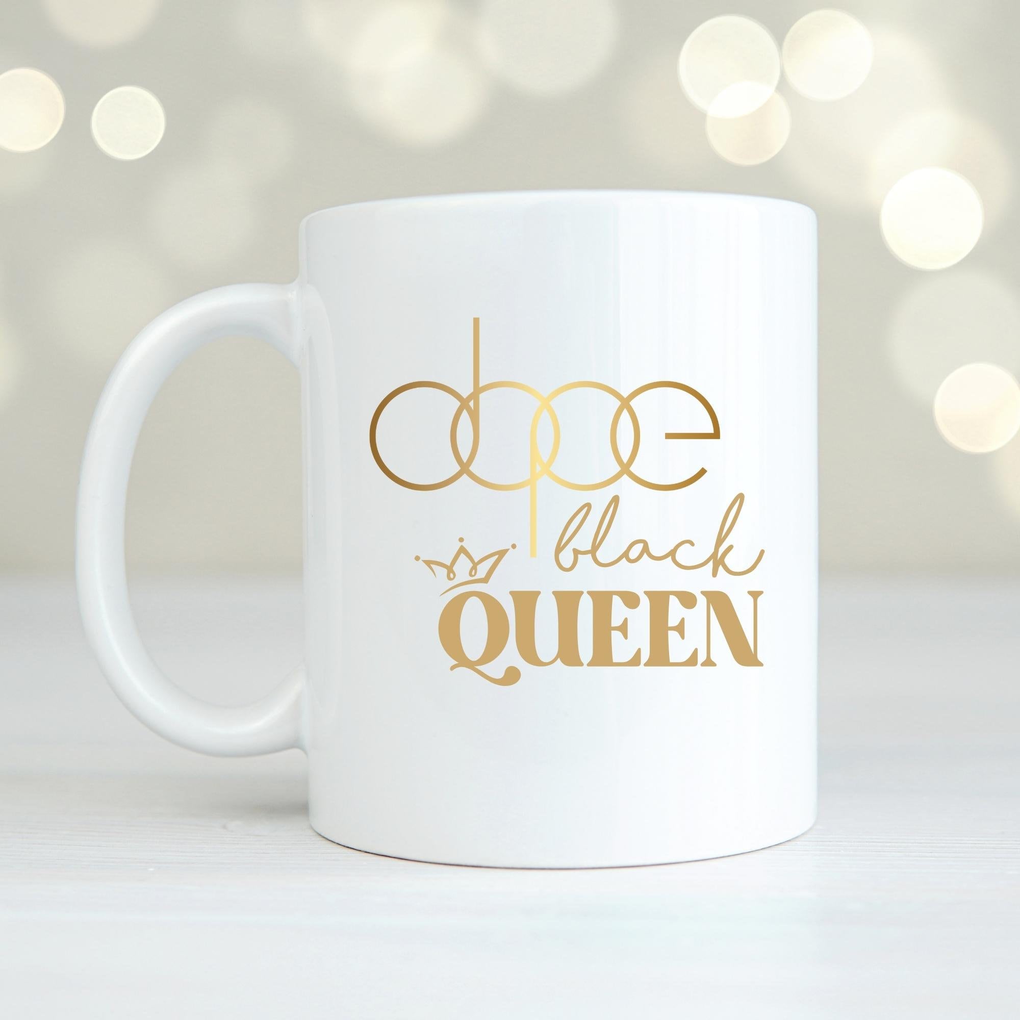 Dope Black Queen Black Girl Mug Boss Mug for Women Modern - Etsy