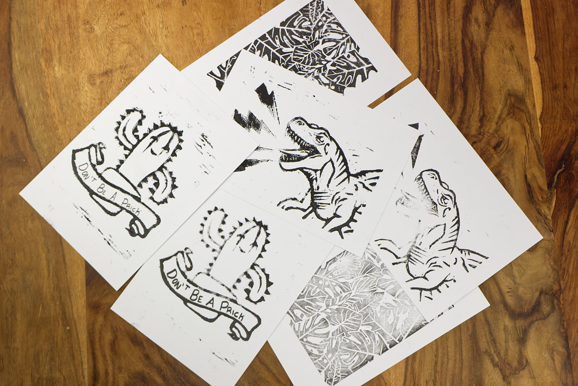 Bad Prints Lino Print A5 Read Description - Etsy