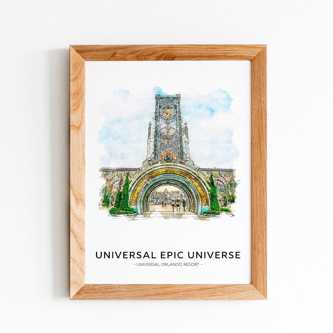 Epic Universe, Universal Orlando Resort Theme Park Print A3|A4|A5|A6 - Etsy