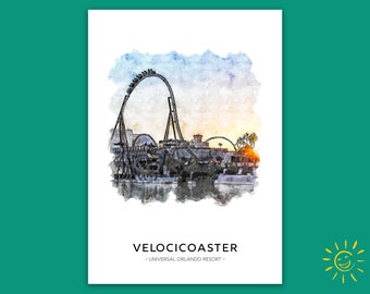 Velocicoaster Print - Etsy