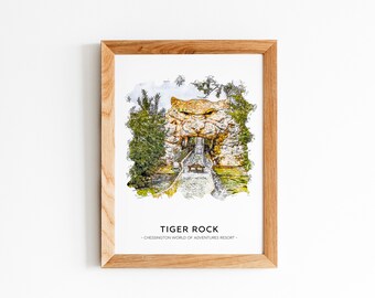 Mickey Mouse Power Pole Pylon Watercolour Print - Etsy UK