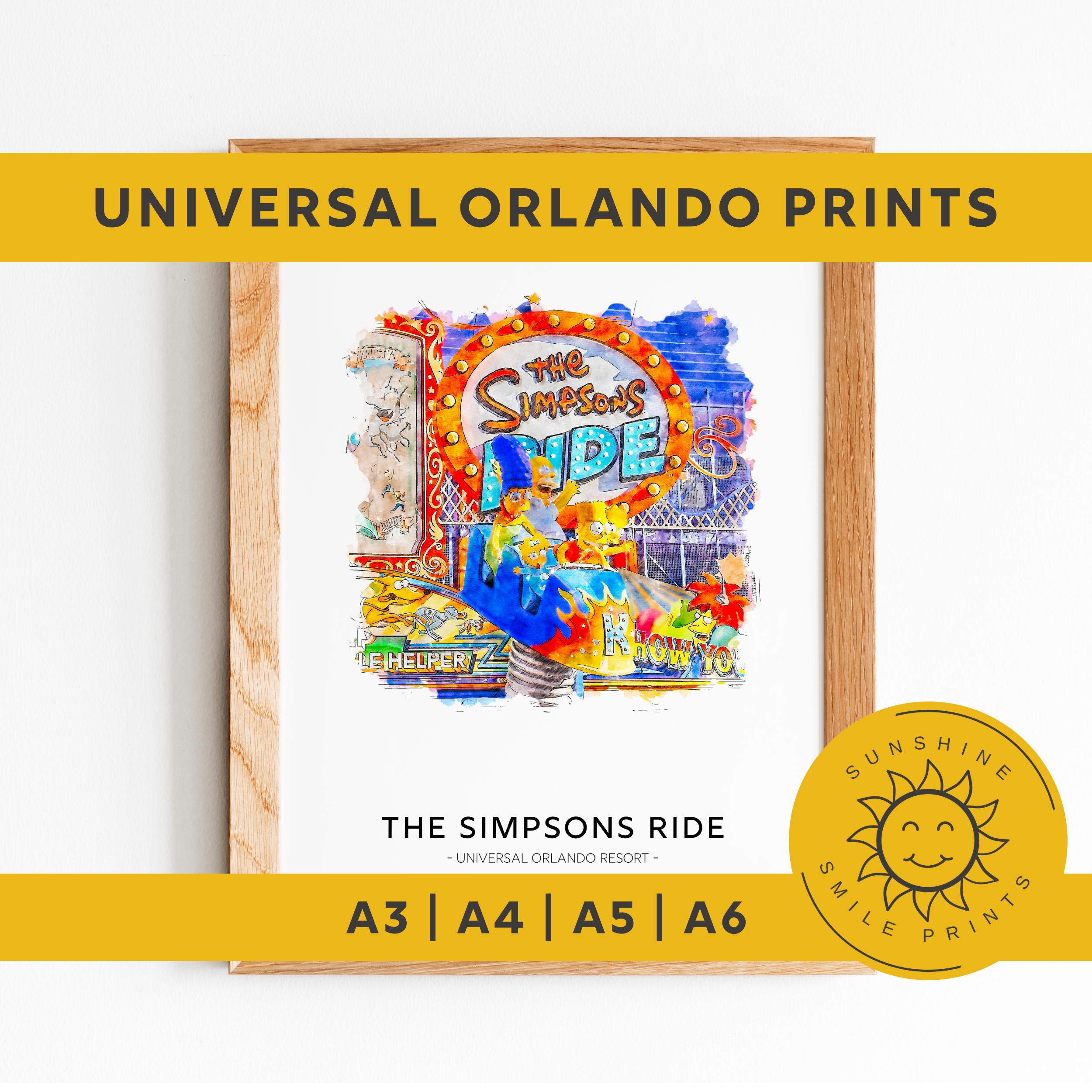 The Simpsons Ride Poster