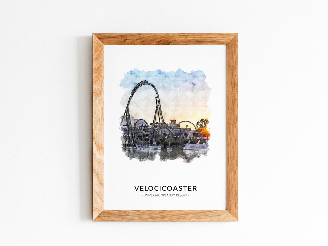 Velocicoaster Roller Coaster Print - Etsy