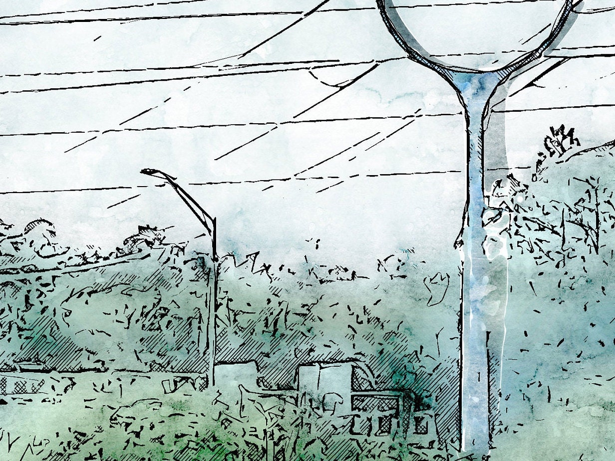 Mickey Mouse Power Pole Pylon Watercolour Print - Etsy Ireland