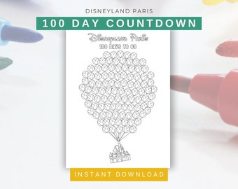 100 Day Orlando Countdown Colouring Sheet | DIGITAL DOWNLOAD - Etsy
