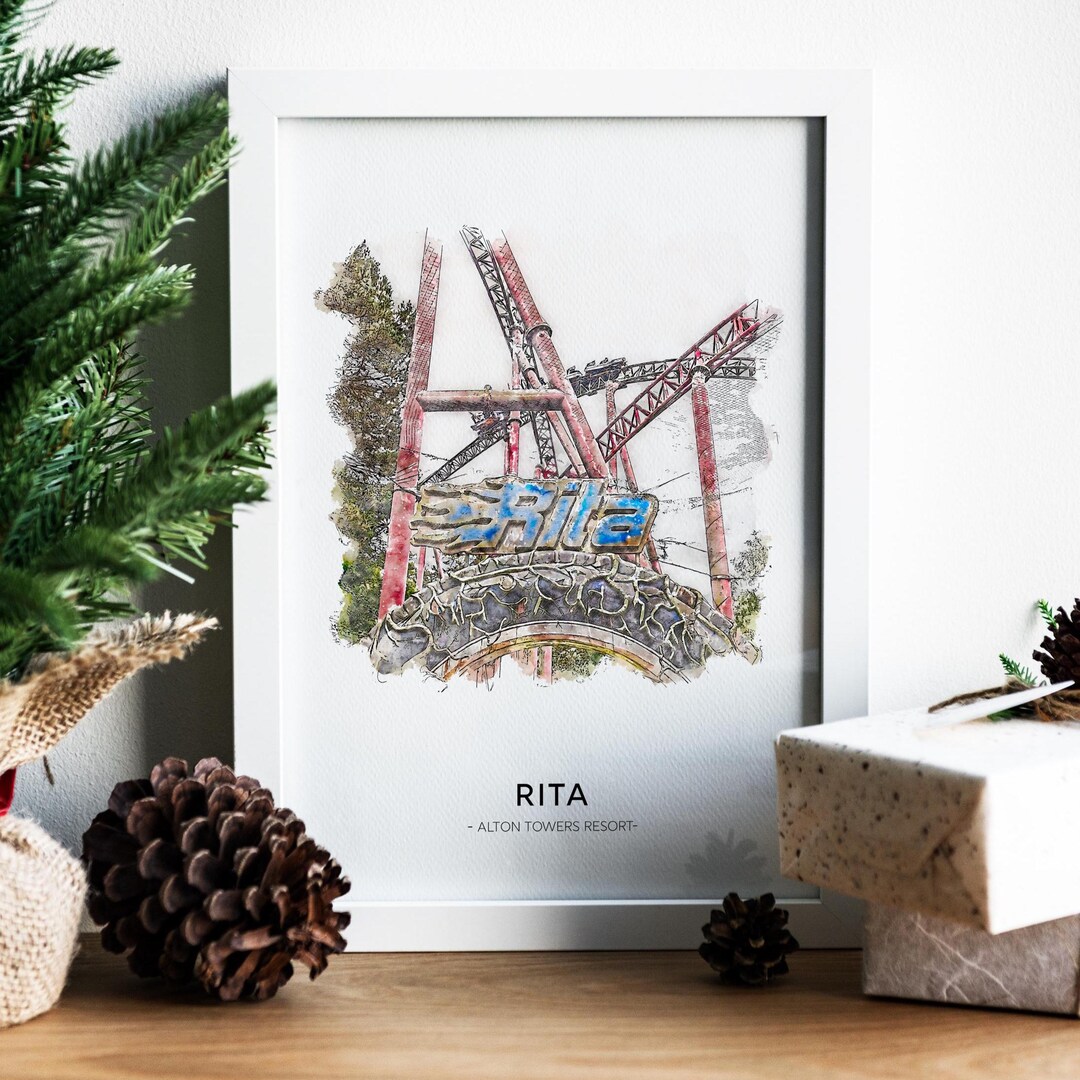 Rita, Alton Towers Resort UK Theme Park Print A3|A4|A5|A6|7X5|8X10 - Etsy