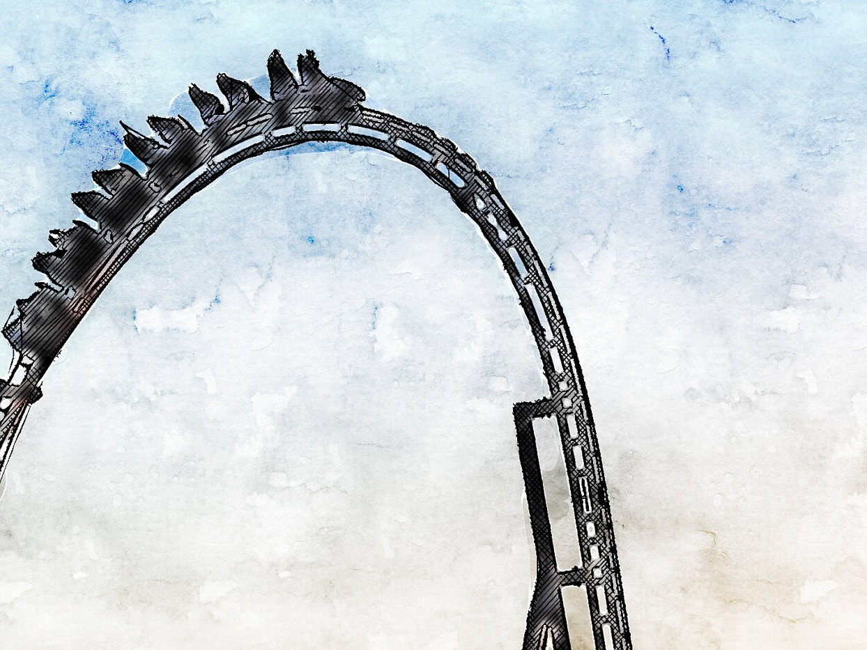 Velocicoaster Roller Coaster Print - Etsy