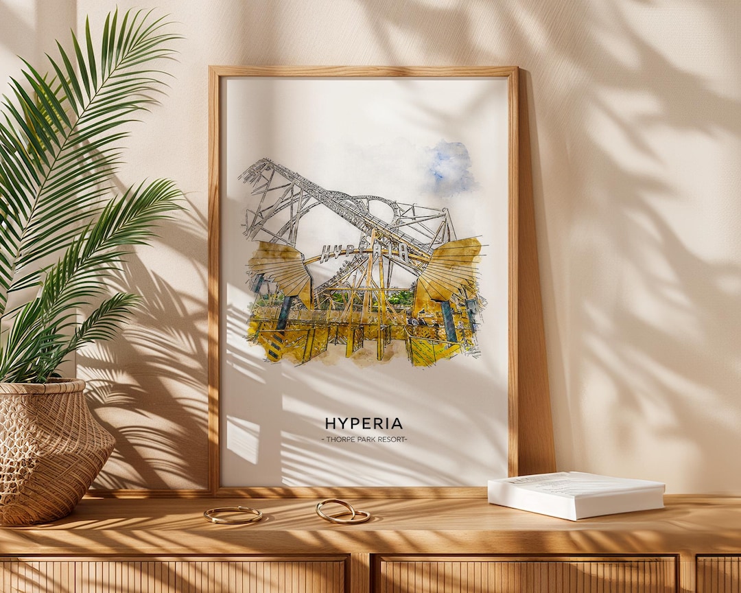 Hyperia, Thorpe Park UK Theme Park Print A3|A4|A5|A6 - Etsy