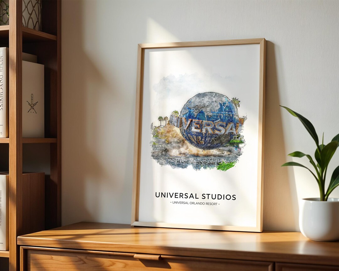 Universal Studios, Universal Orlando Resort Theme Park Print A3|A4|A5 ...
