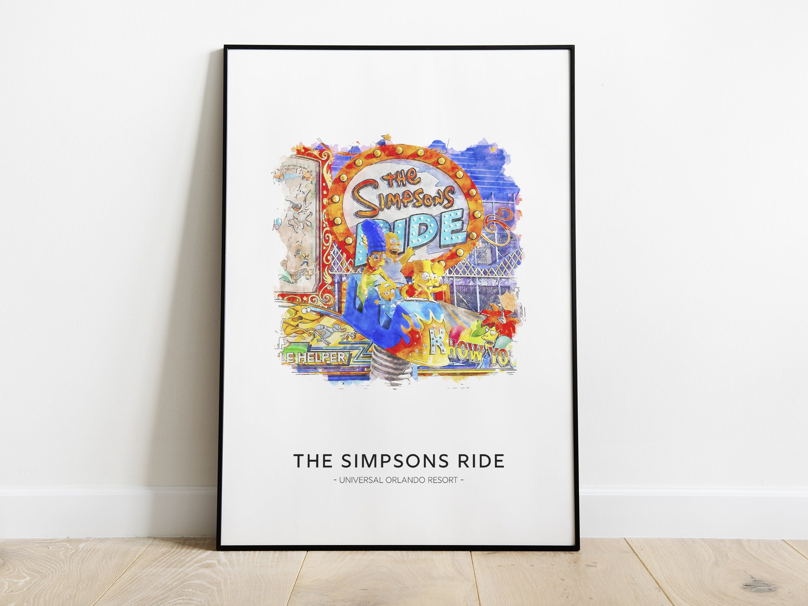 The Simpsons Ride Poster