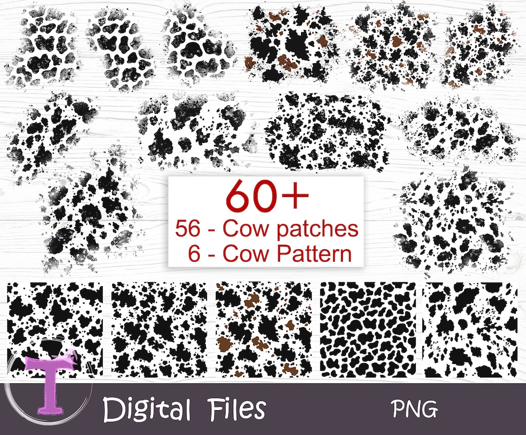 Cow Patches, Cow Print, Cow Background, Distressed Cow Print, Cow ...