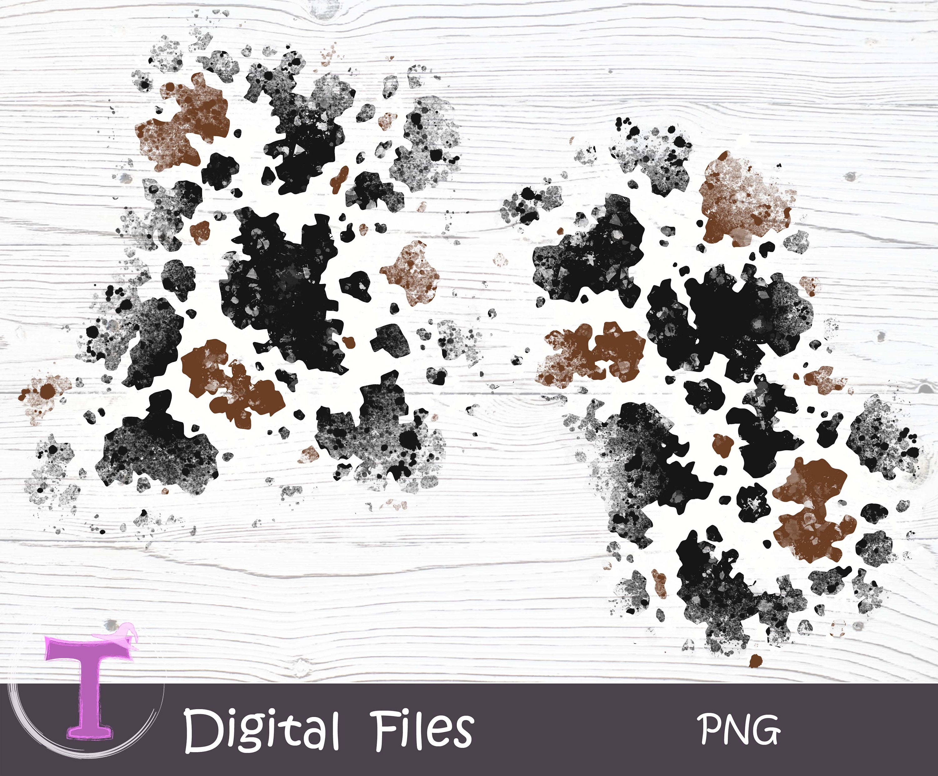 Distressed Cow Print, Cow Pattern, Cowhide Print, Cow Patches, Cow ...