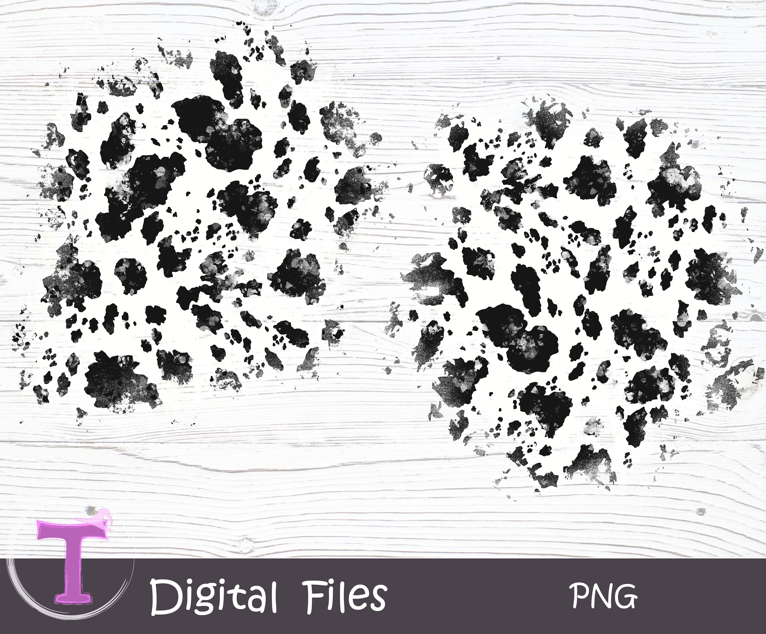 Distressed Cow Print, Distressed Black Cow Pattern, Cow Patches, Cow ...