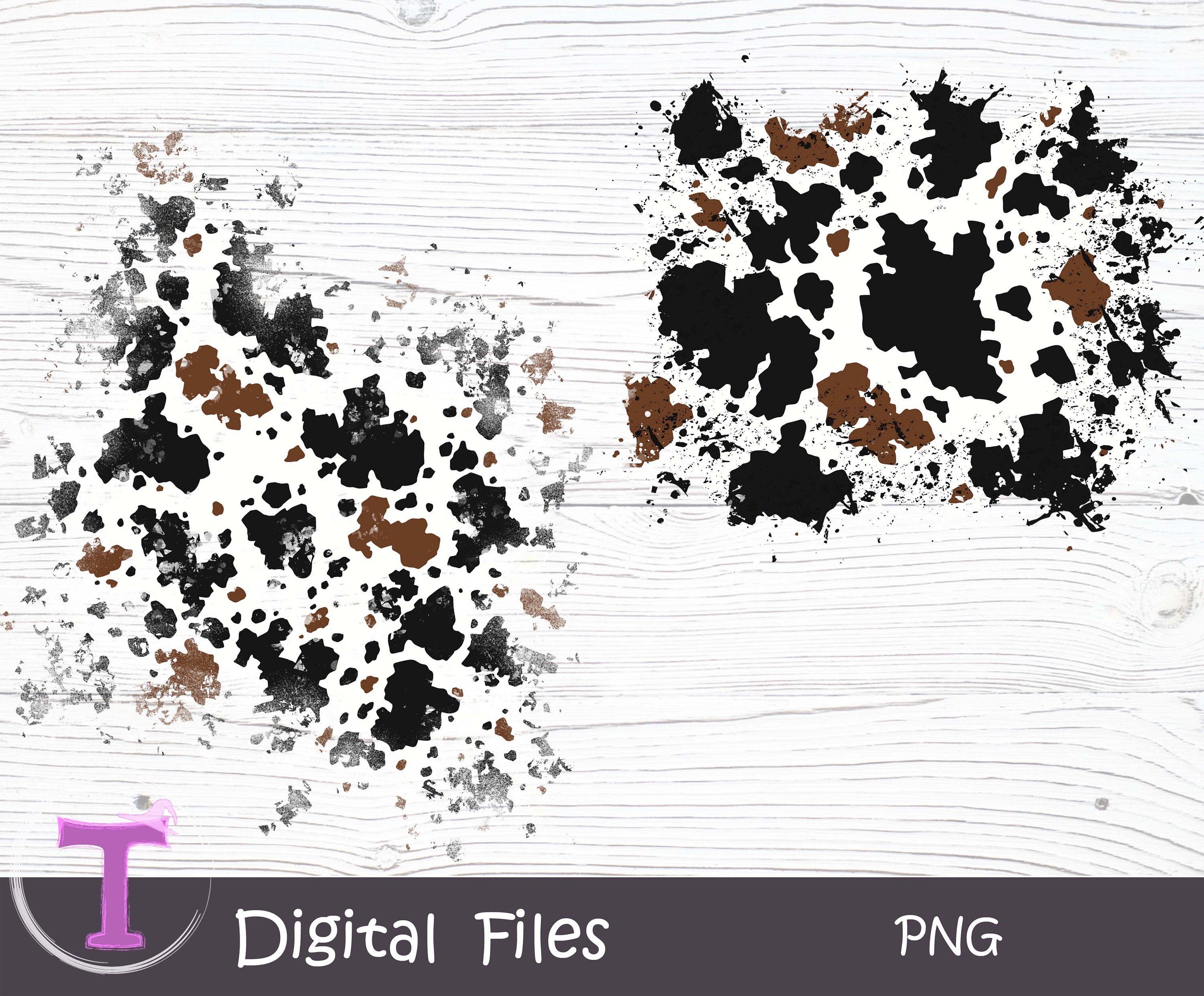 Distressed Cow Print, Cow Pattern, Cowhide Print, Cow Patches, Cow ...